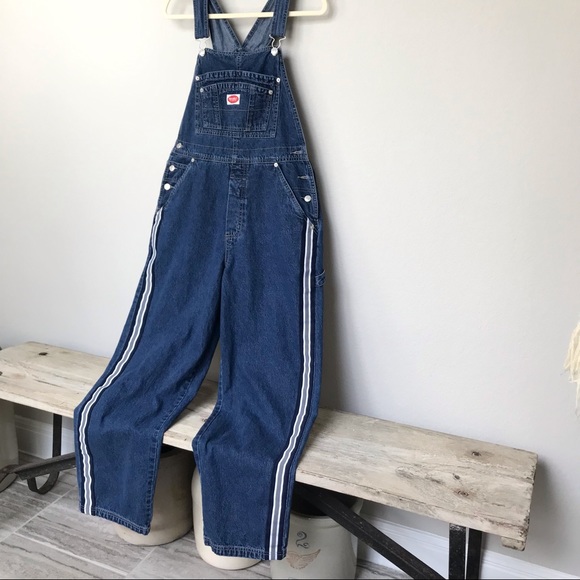 REVOLVE | Jeans | Vintage Revolt Denim Bib Overalls With Stripe Down ...